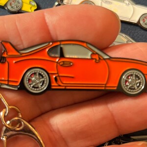 Toyota Supra Mk4 (93-98) Keychains Enamel on Metal 9 Colors Available ...