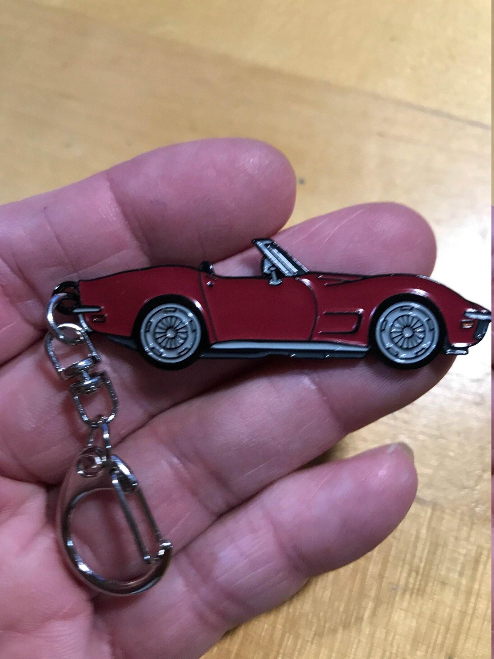 C3 Cor Vette Roadster Classic Car Baked Enamel Keychains #convertible 7 ...