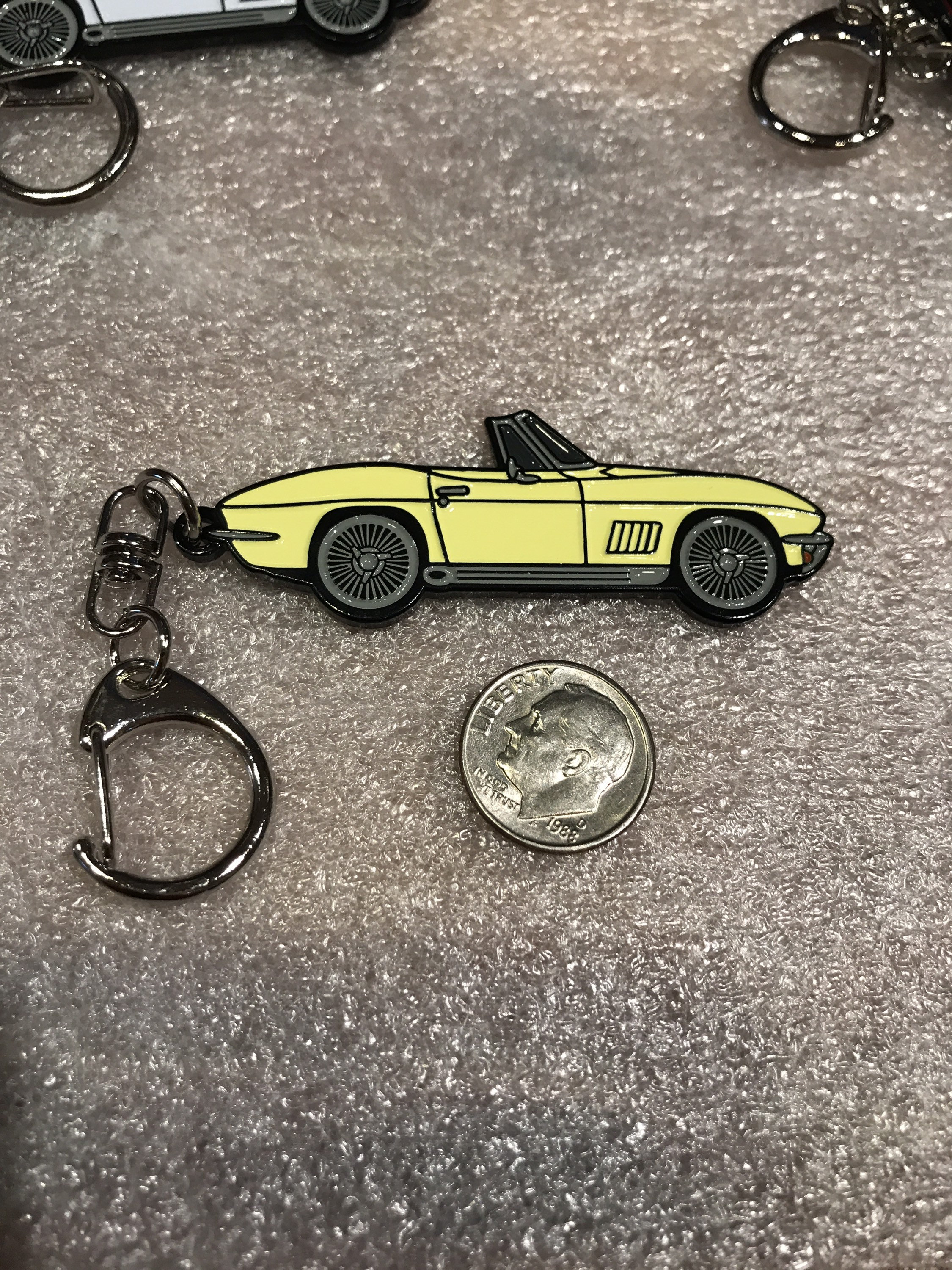 C2 corvette Baked Enamel Keychains convertible stingray - Etsy UK