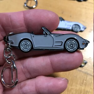 C3 #corvette Baked Enamel Keychains #stingray #convertible 7 Colors - Etsy