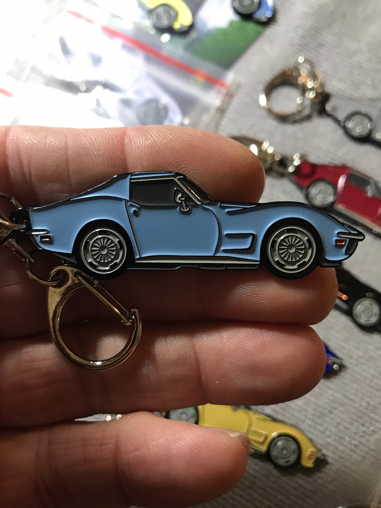 C3 corvette Enamel Keychains 7 Colors stingray coupe | Etsy
