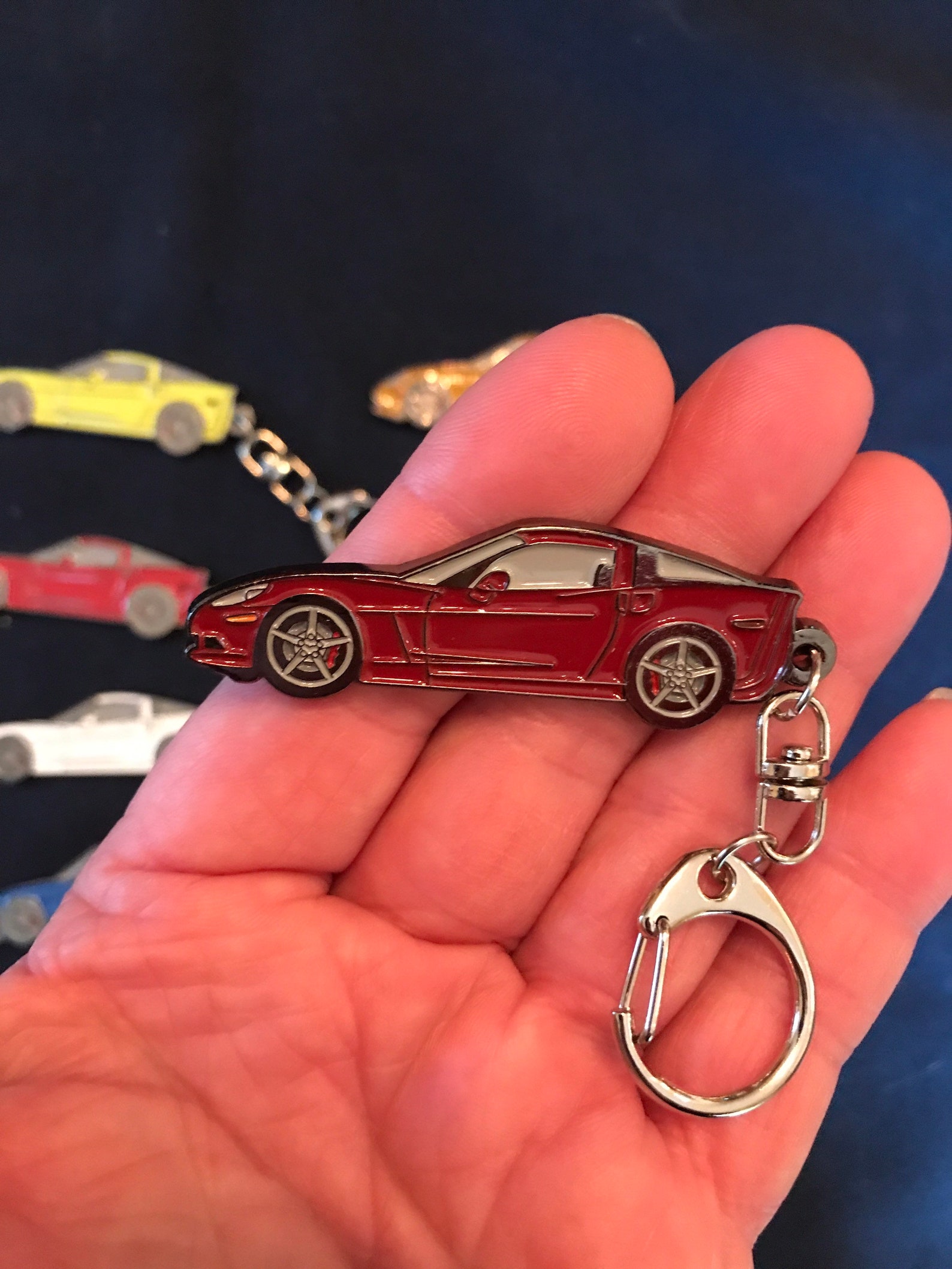 Corvette C6 Coupe silver Tire Version Keychains 8 Colors - Etsy