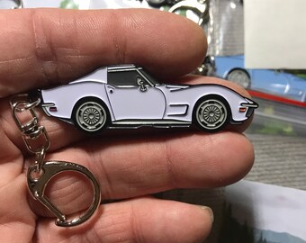 C3 corvette Baked Enamel Keychains GOLD/YELLOW stingray - Etsy
