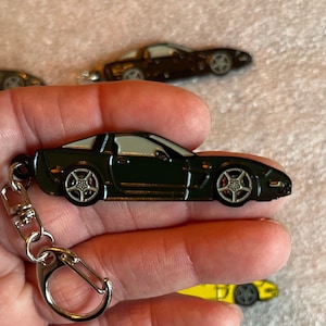 Corvette C5 Coupe Keychains 8 Colors Available Enamel on Metal - Etsy