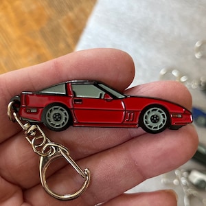 Corvette C4 Coupe Keychains 8 Colors Available Enamel on Metal - Etsy