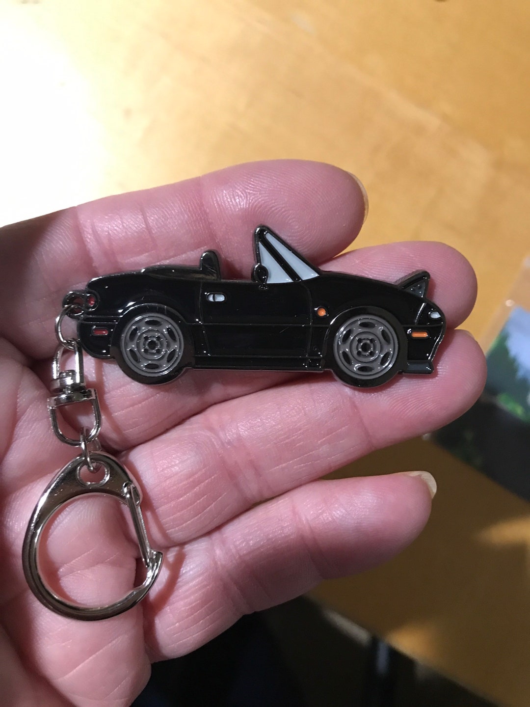 NA Mazda Miata Keychain BLACK MX5 Top Down Lights Up - Etsy