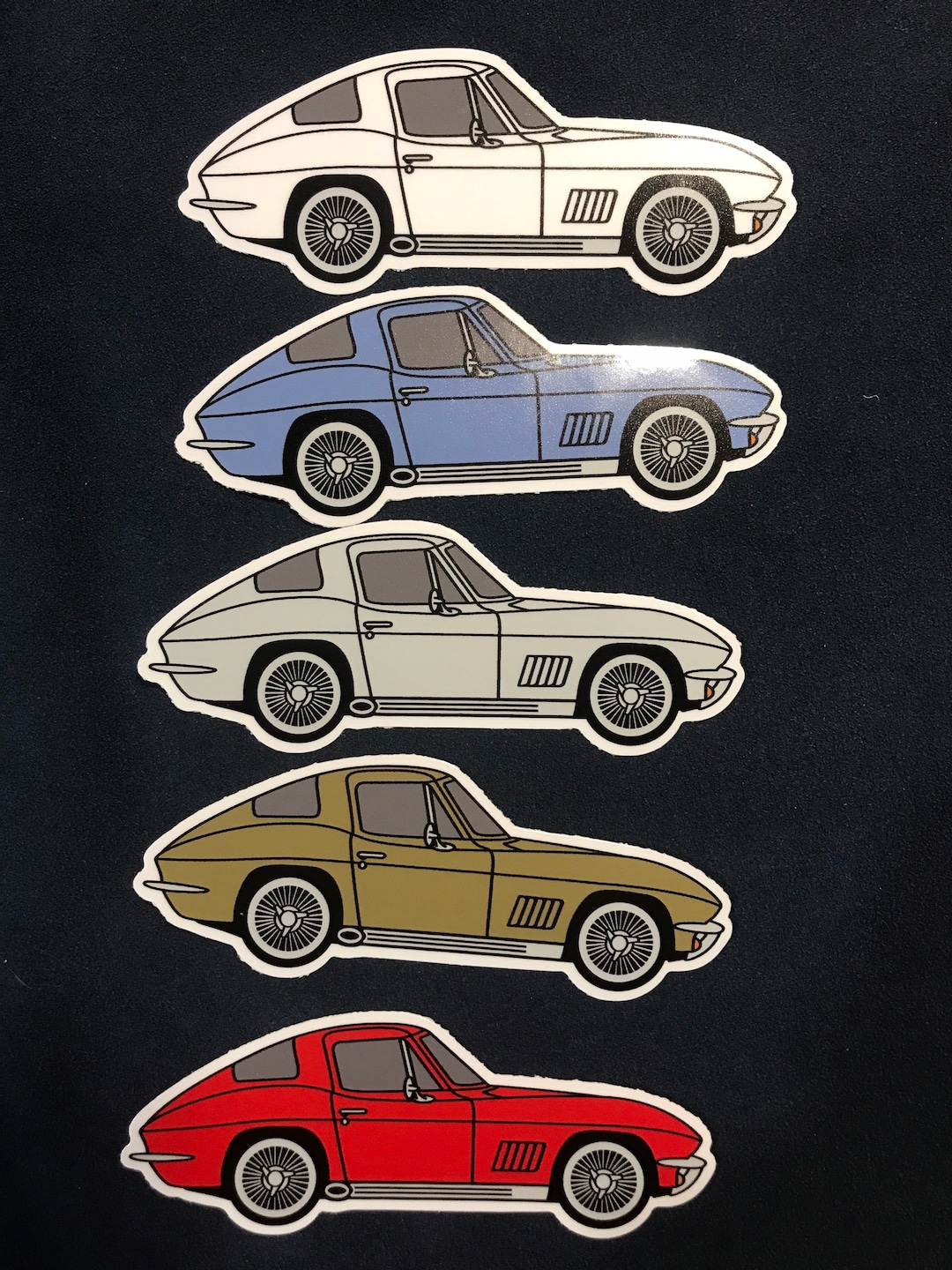 Corvette Stingray C2 STICKERS Coupe 5 Colors - Etsy