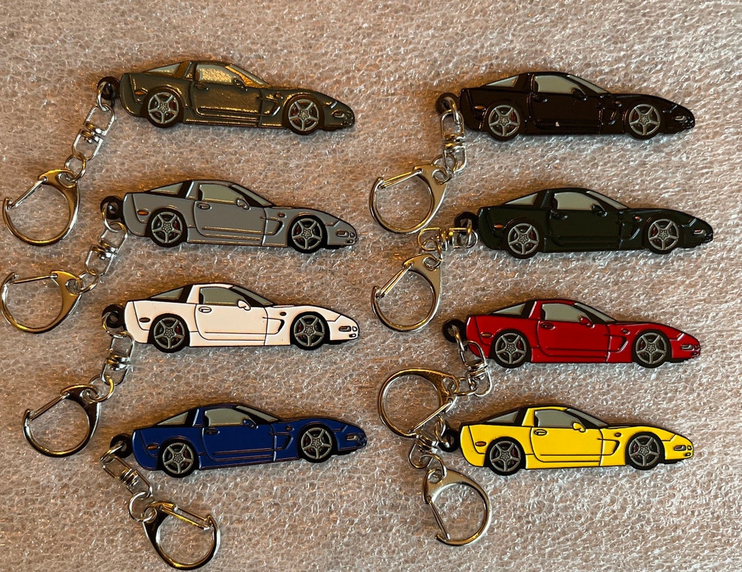 Corvette C5 Coupe Keychains 8 Colors Available Enamel on Metal - Etsy