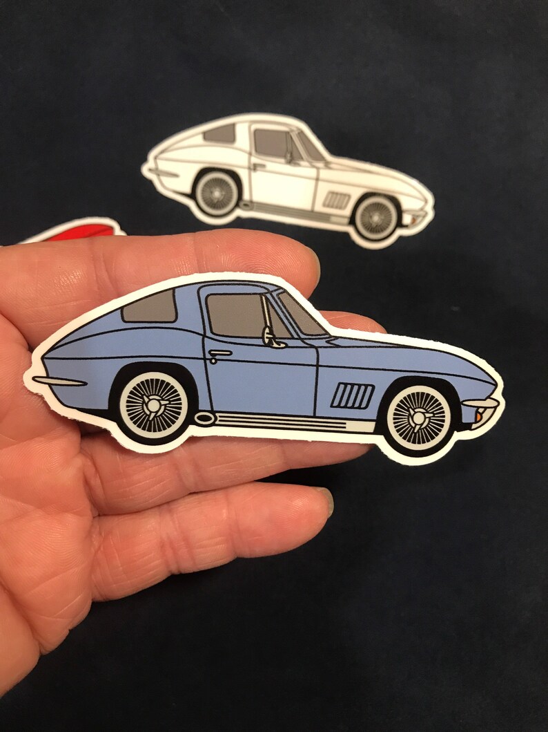 Corvette Stingray C2 STICKERS Coupe 5 Colors | Etsy