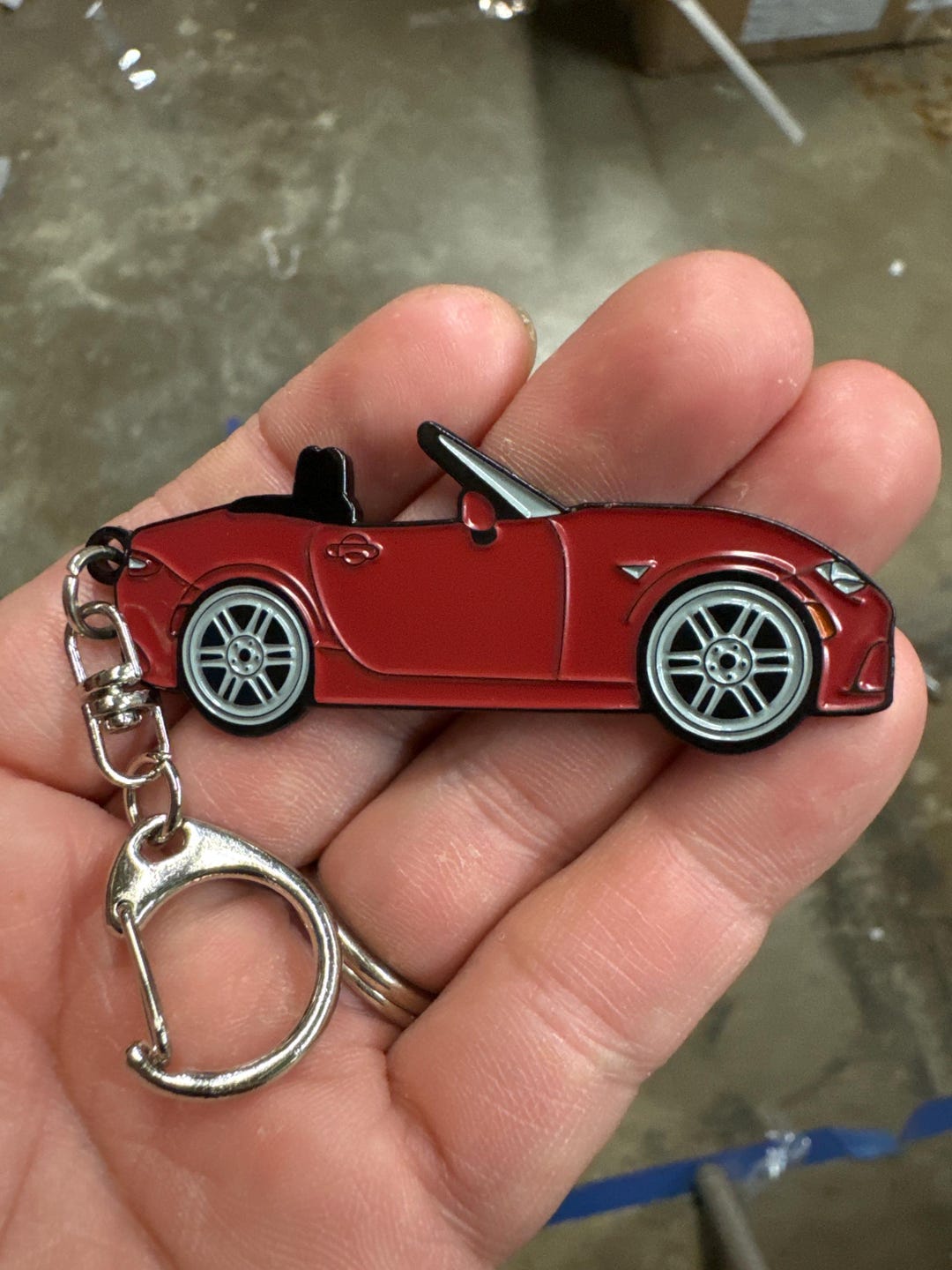 ND #miata #MX5 SOUL RED Enamel on Metal #keychain - Etsy