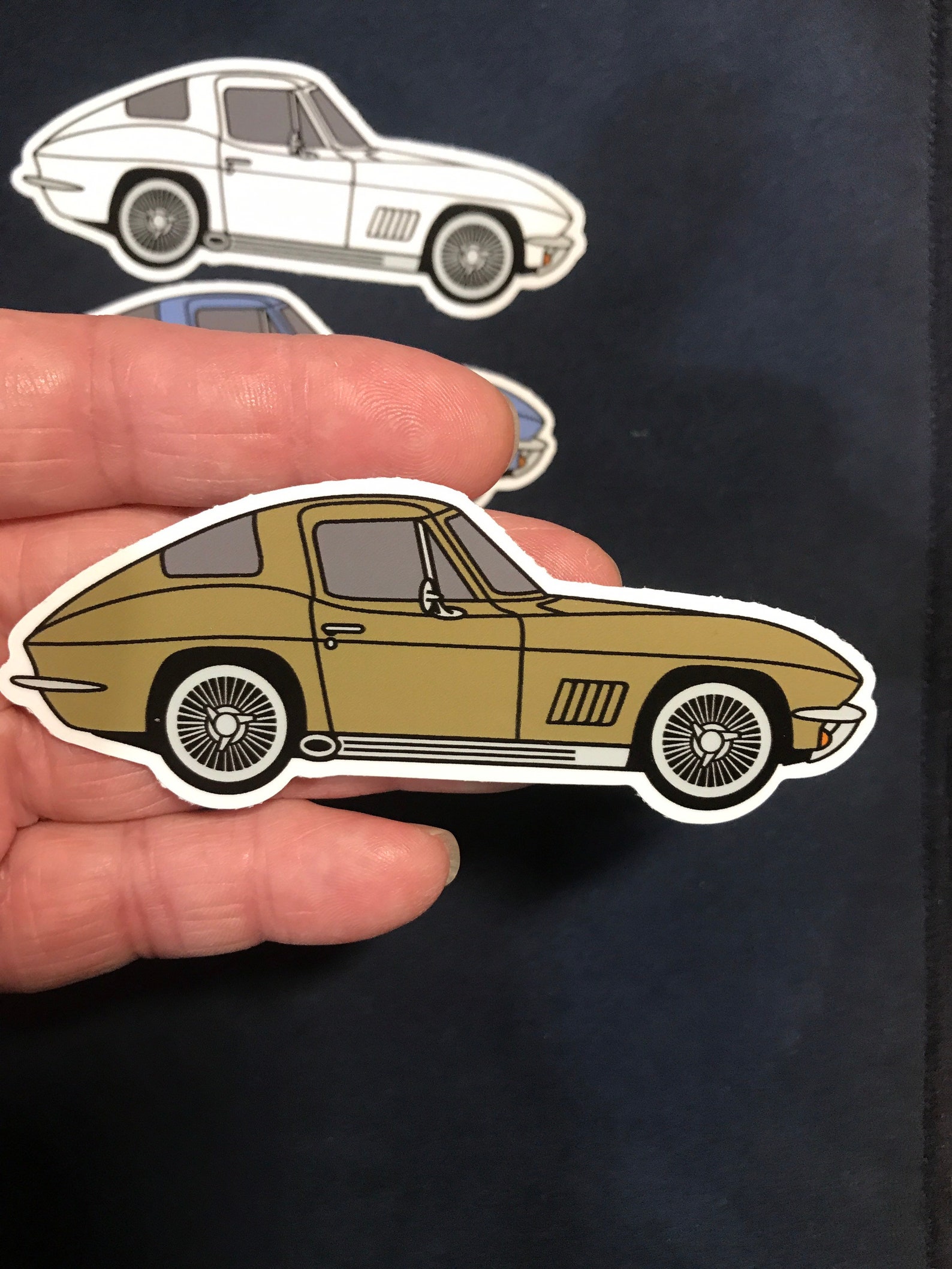 Corvette Stingray C2 STICKERS Coupe 5 Colors | Etsy