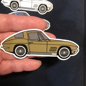 Corvette Stingray C2 STICKERS Coupe 5 Colors - Etsy