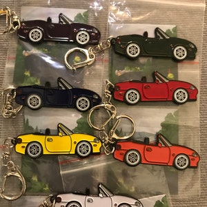 NB miata MX5 Baked Enamel keychains carpins STARLIGHT BLUE - Etsy