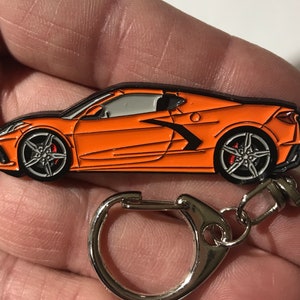 C8 Corvette Enamel on Metal Keychains Coupes in 8 Colors - All ...