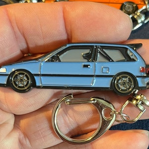 Honda Civic EF Hatchback Keychain Enamel on Metal 9 Colors - Etsy