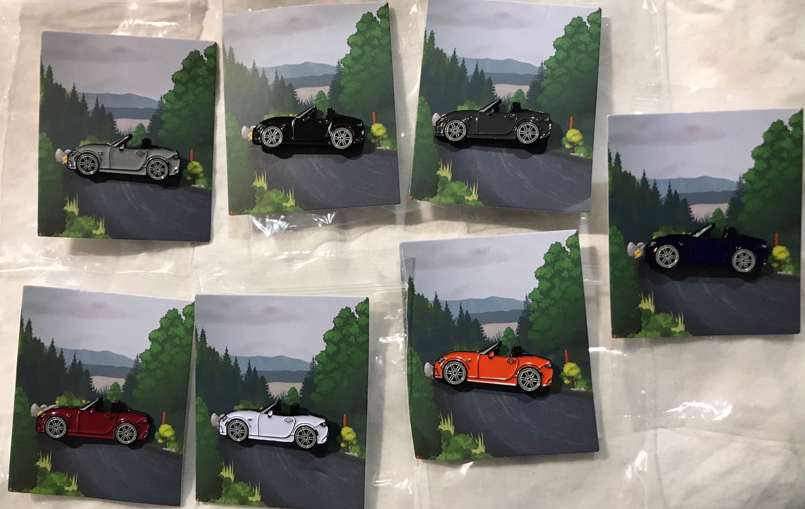 ND Mazda Miata MX5 Enamel Auto Lapel Pin DARK GRAY Collect Them! - Etsy