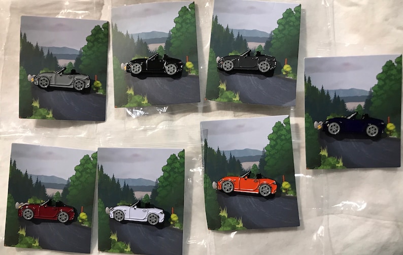 ND Mazda Miata MX5 Enamel Auto Lapel Pin DARK GRAY Collect Them! - Etsy
