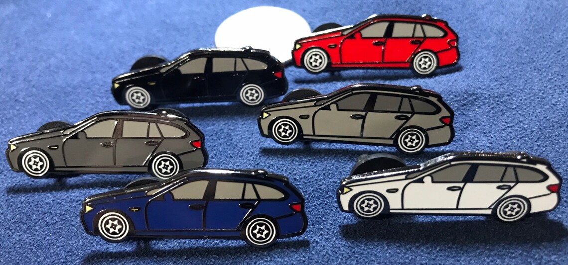 BMW Lapel Pin RED 3 Series Touring E36 E91 Auto Pin | Etsy