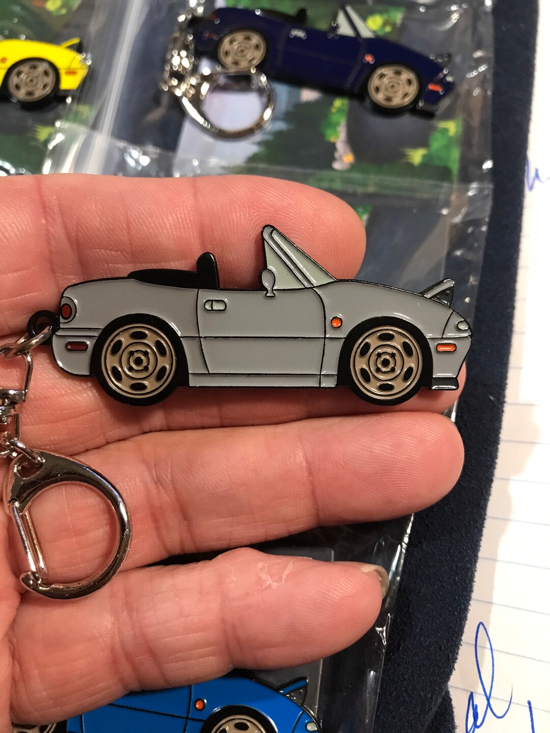 NA Mazda Miata Keychain SILVER MX5 Top Down Lights Up - Etsy