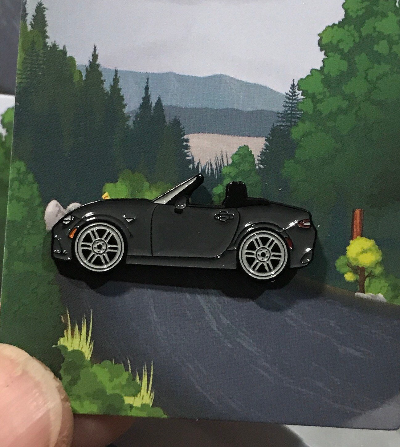 ND Mazda Miata MX5 Enamel Auto Lapel Pin DARK GRAY Collect Them! - Etsy