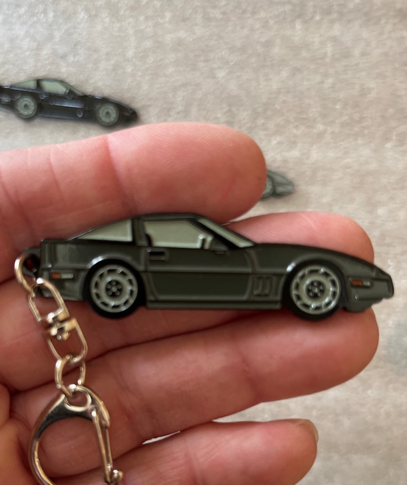 Corvette C4 Coupe Keychains 8 Colors Available Enamel on Metal - Etsy
