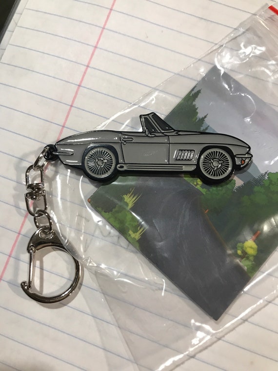 C2 corvette stingray Convertible Baked Enamel Keychains 7 | Etsy