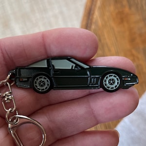 Corvette C4 Coupe Keychains 8 Colors Available Enamel on Metal - Etsy