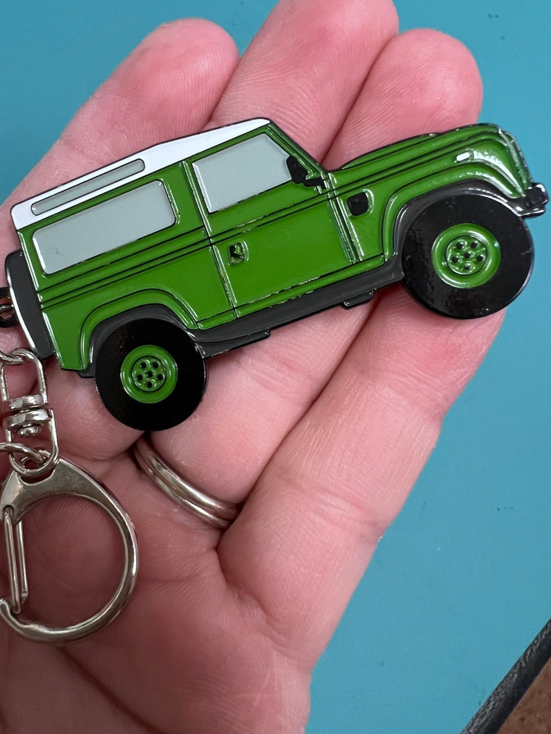Keychain, 1980’s Land Rover Defender, Choose Your Color! Key Chain ...