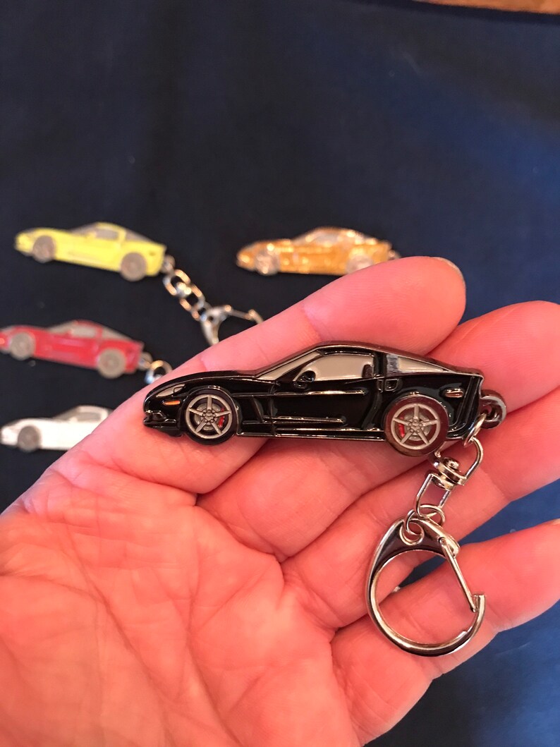 Corvette C6 Coupe silver Tire Version Keychains 8 Colors - Etsy