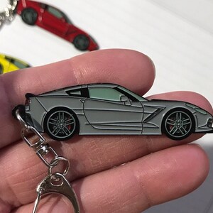Corvette C7 Coupe Keychains 8 Colors Available Enamel on Metal - Etsy
