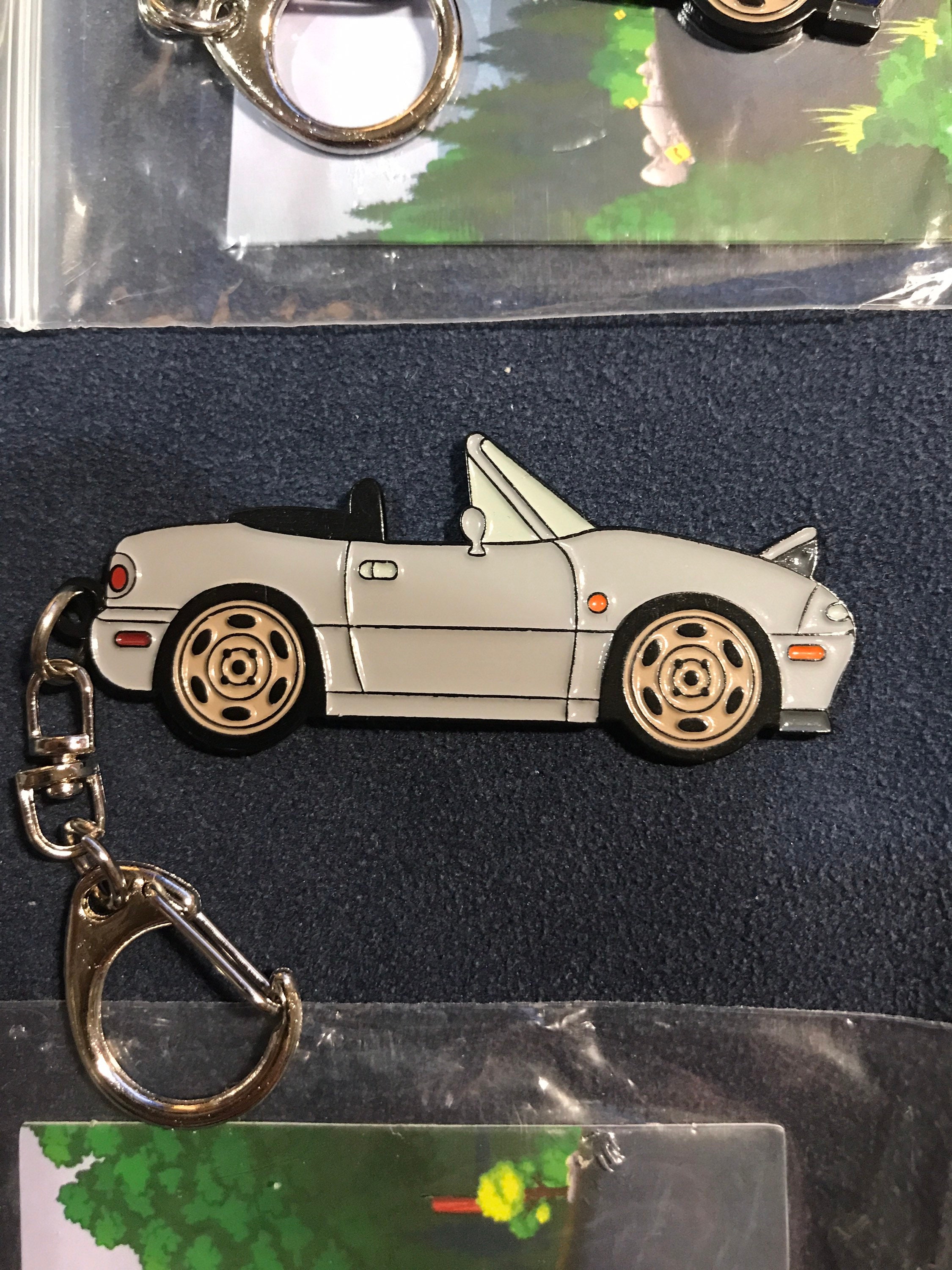 NA Mazda Miata Keychain SILVER MX5 Top Down Lights Up - Etsy