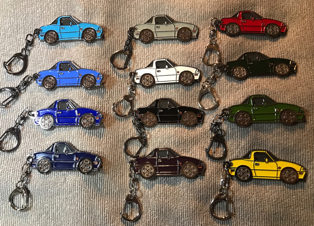 NA Mazda Miata Hardtop MX5 Auto Key Chains Key Rings 12 Colors NEW - Etsy