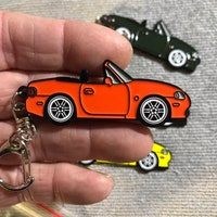 NB Miata Keychain Baked Enamel #keychains Car Great Gift! MX5, Roadster ...