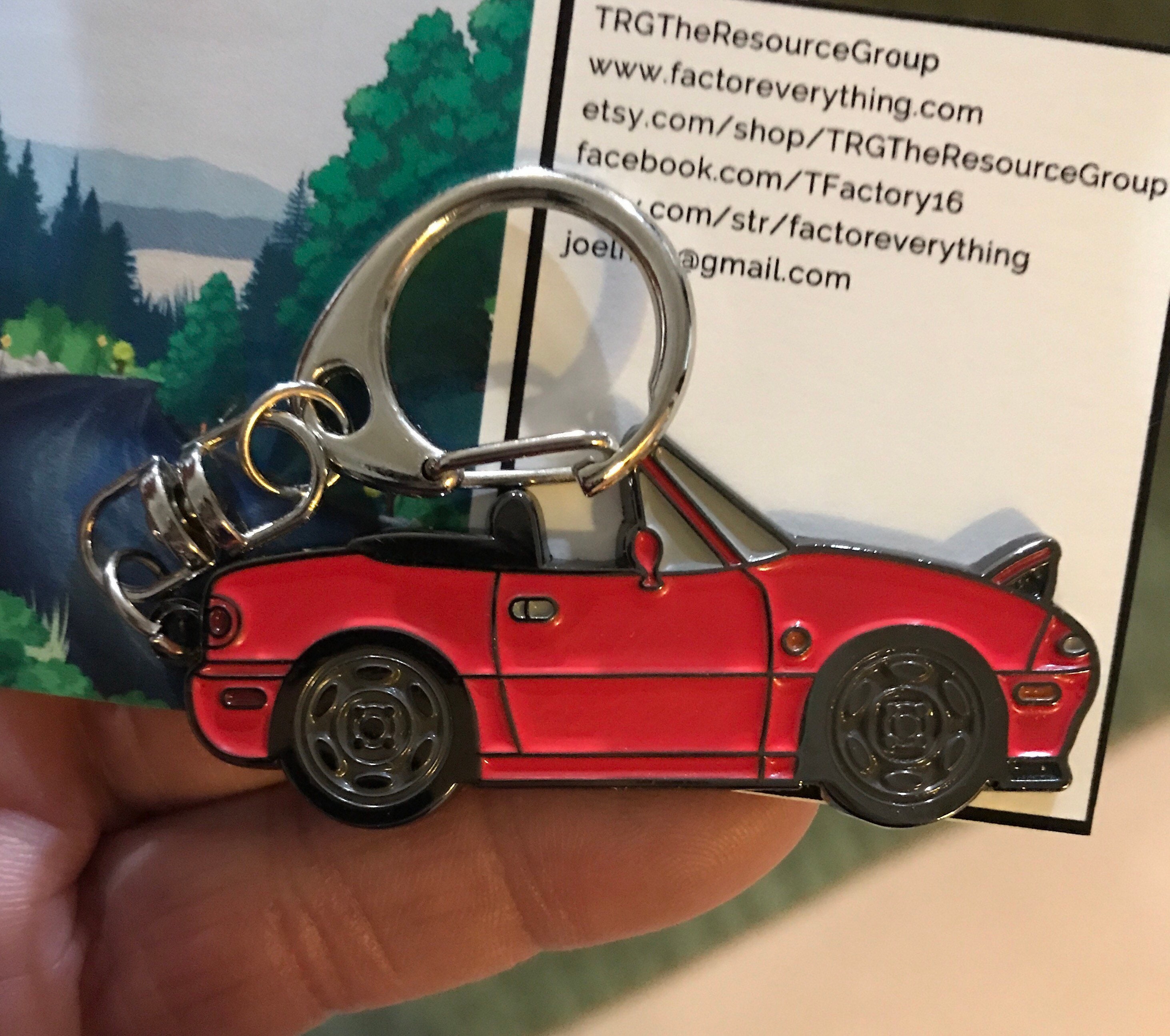 NA Mazda Miata Keychain RED MX5 Top Down Lights Up - Etsy