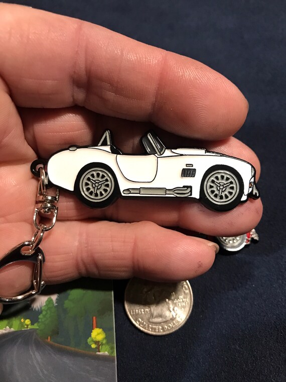 AC Shelby Cobra Enamel Keychain Available in 5 Colors WHITE | Etsy