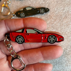 Corvette C5 Coupe Keychains 8 Colors Available Enamel on Metal - Etsy