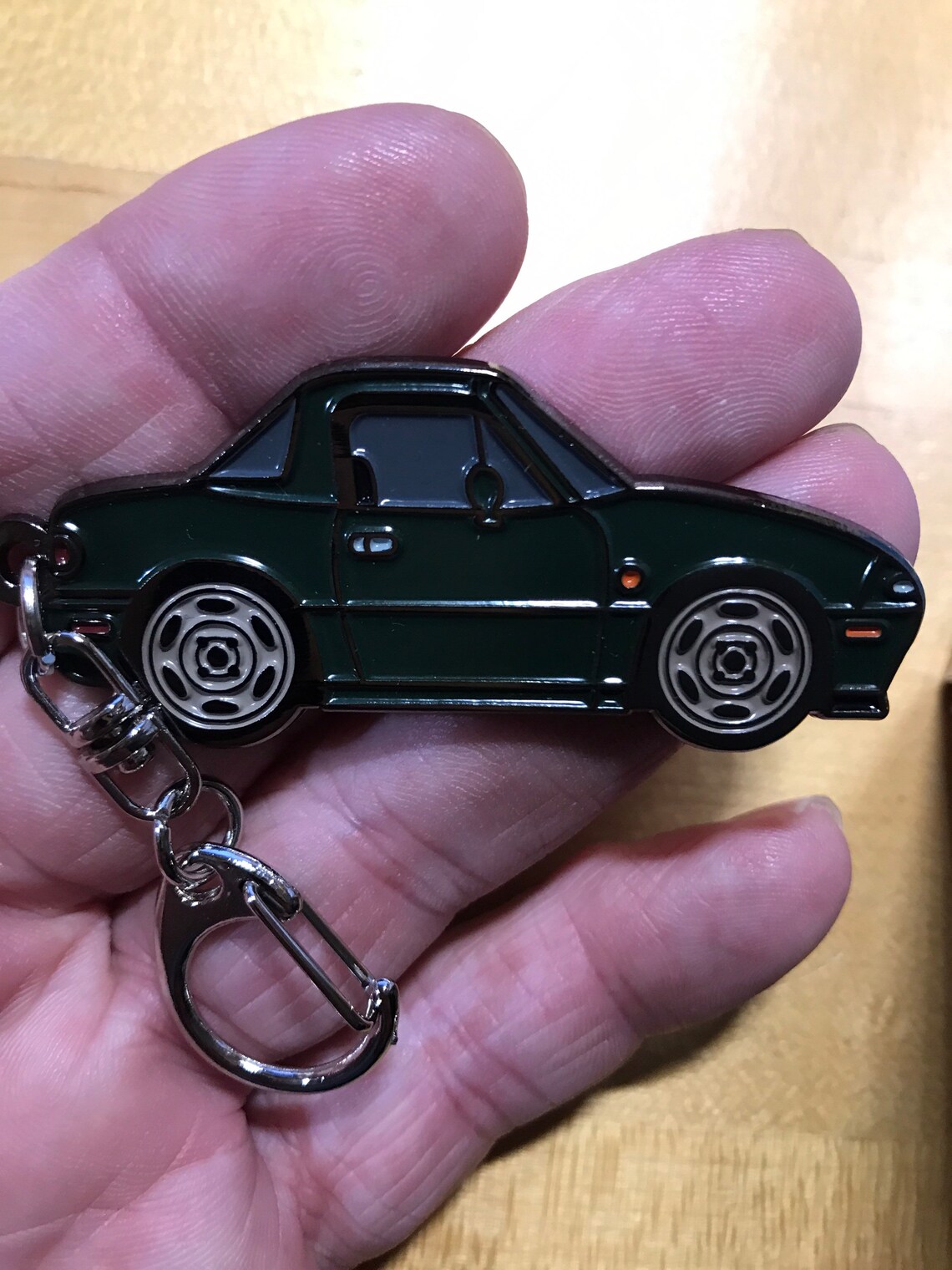 NA Miata MX5 BRG Hardtop keychain British Racing Green Auto | Etsy