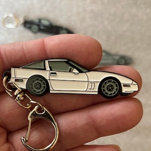 Corvette C4 Coupe Keychains 8 Colors Available Enamel on Metal - Etsy