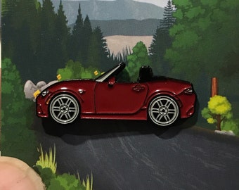 ND Mazda Miata MX5 Enamel Auto Lapel Pin DARK GRAY Collect - Etsy