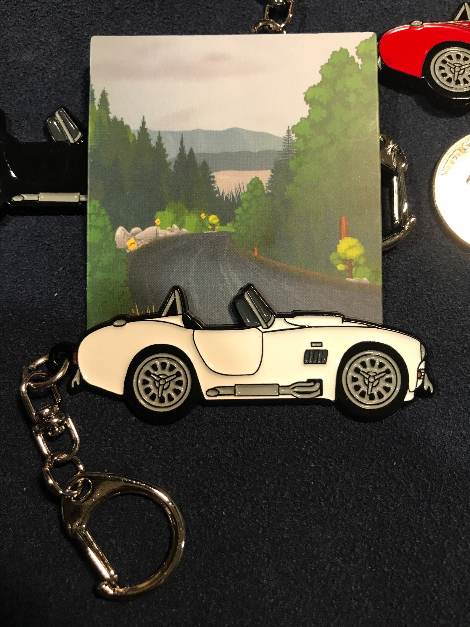 AC Shelby Cobra Enamel Keychain Available in 5 Colors WHITE - Etsy