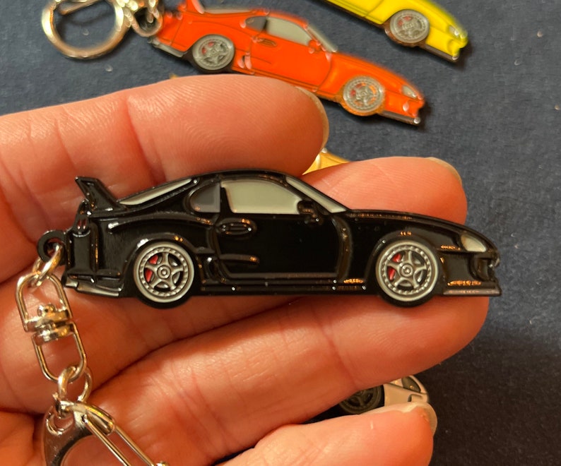 Toyota Supra Mk4 93-98 Keychains Enamel on Metal 9 Colors - Etsy