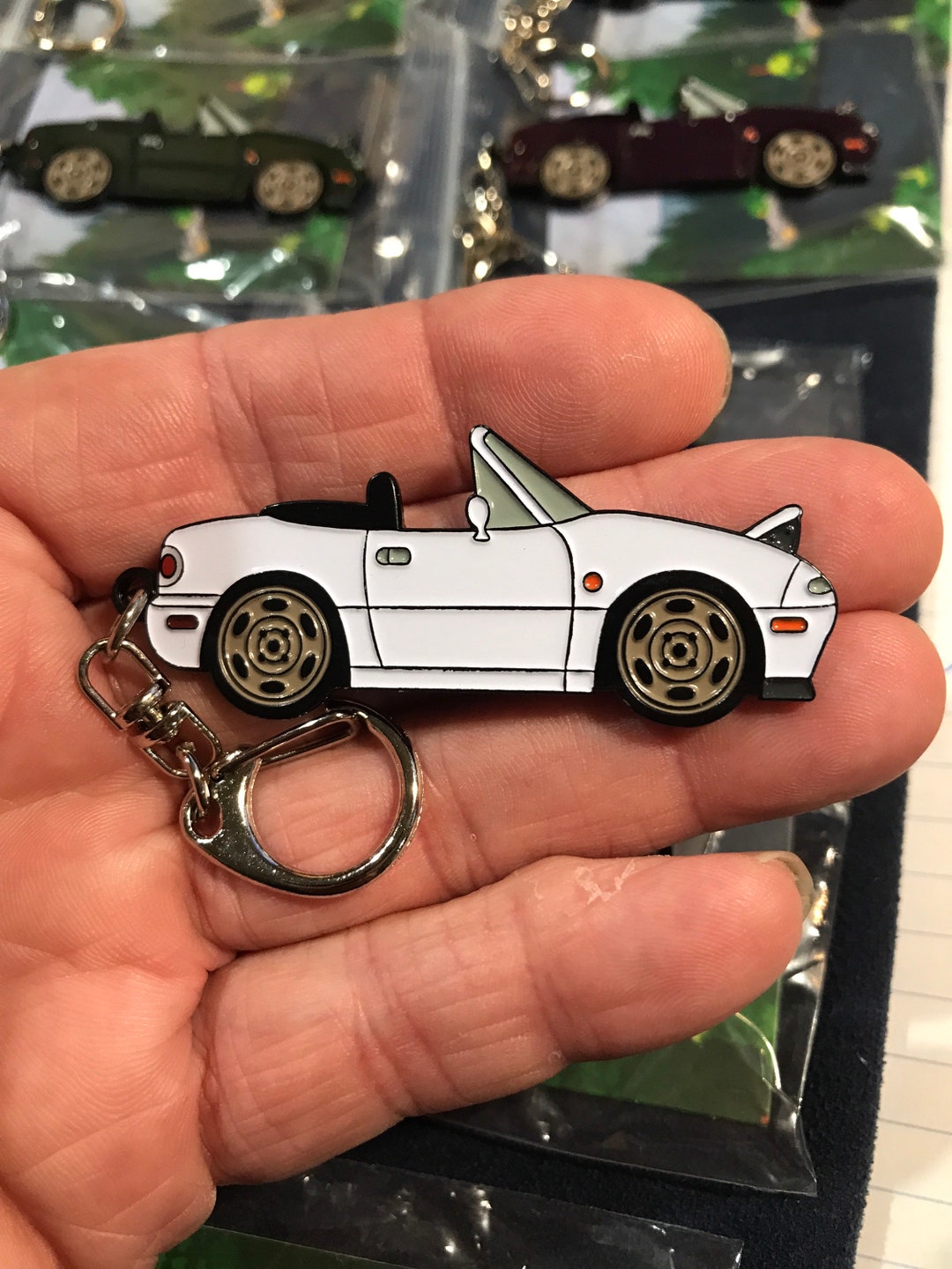 NA Mazda Miata Keychain WHITE MX5 Top Down Lights Up - Etsy