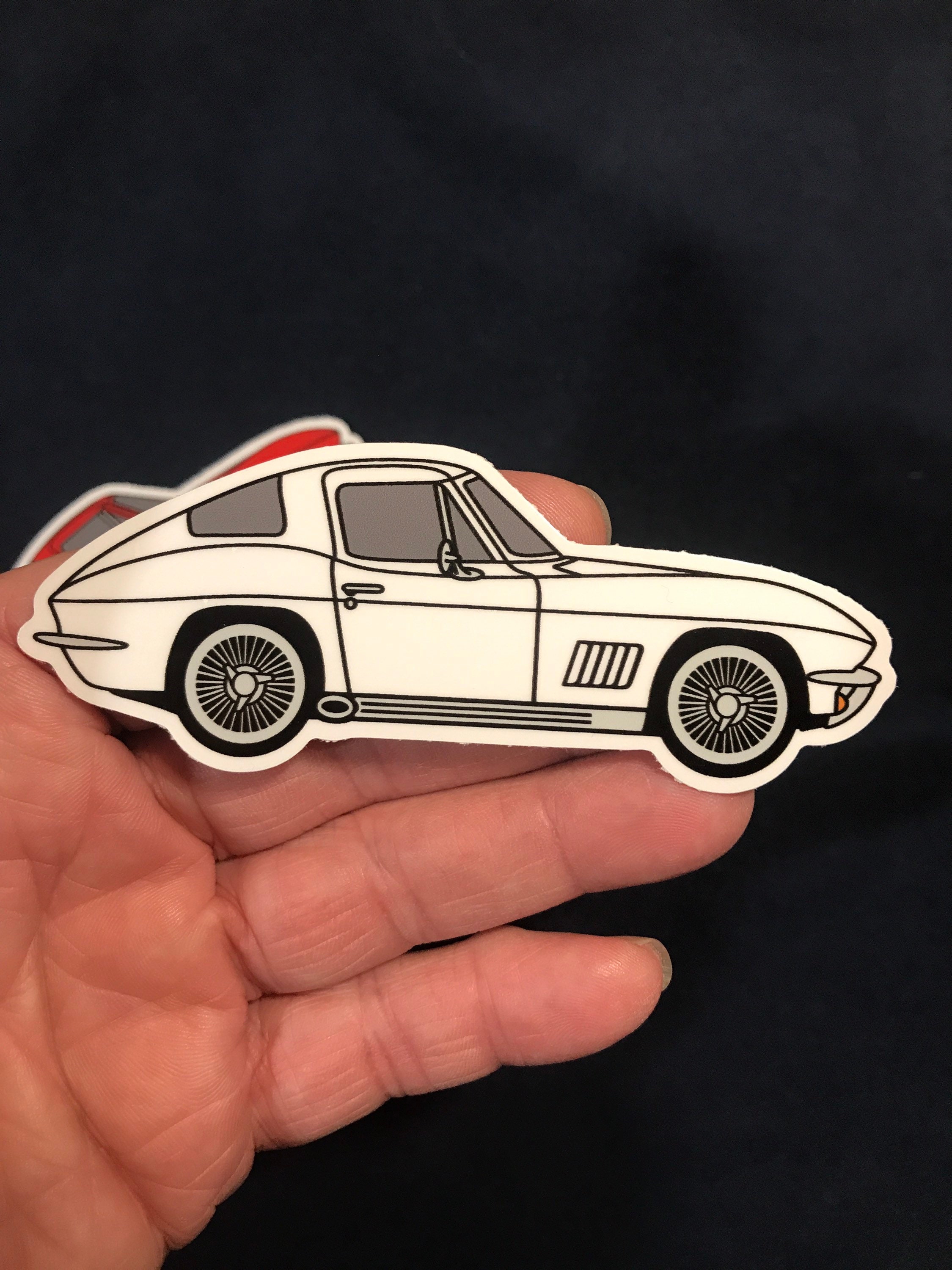 Corvette Stingray C2 STICKERS Coupe 5 Colors | Etsy