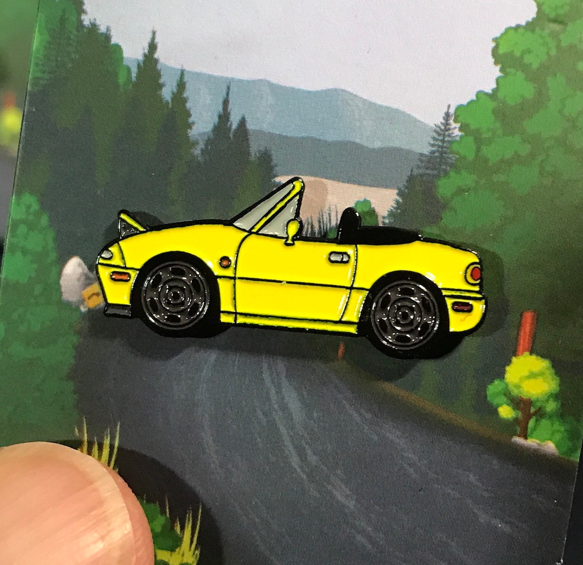NA Mazda Miata MX5 Top Down & Pop Ups Up Enamel Auto Lapel - Etsy