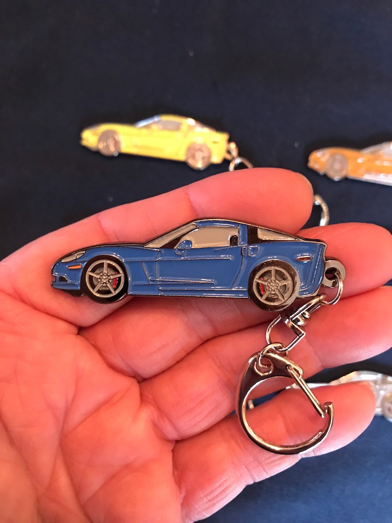 Corvette C6 Coupe silver Tire Version Keychains 8 Colors - Etsy