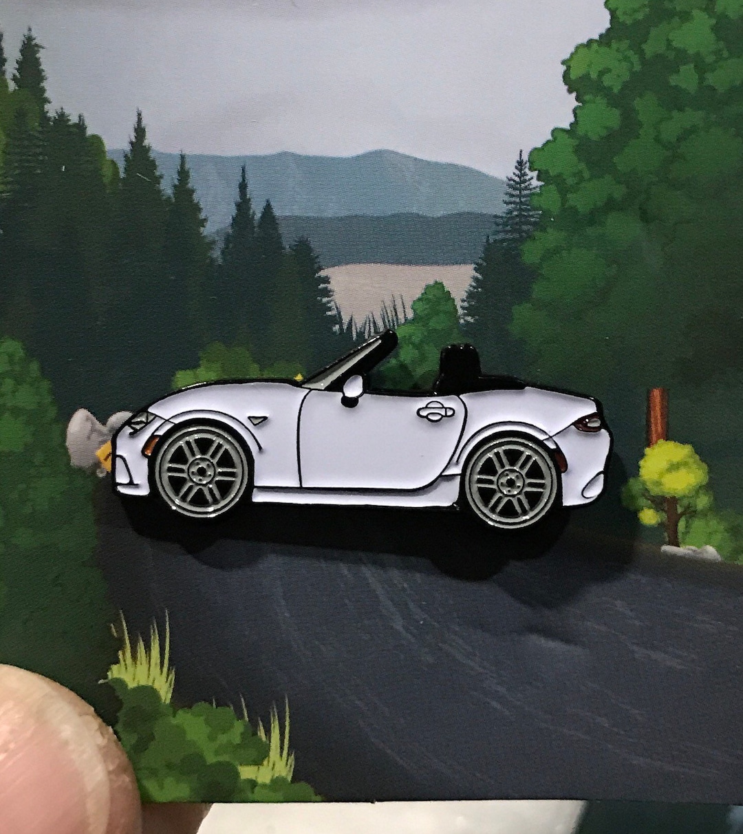 ND Mazda Miata MX5 Enamel Auto Lapel Pin WHITE Collect Them! - Etsy