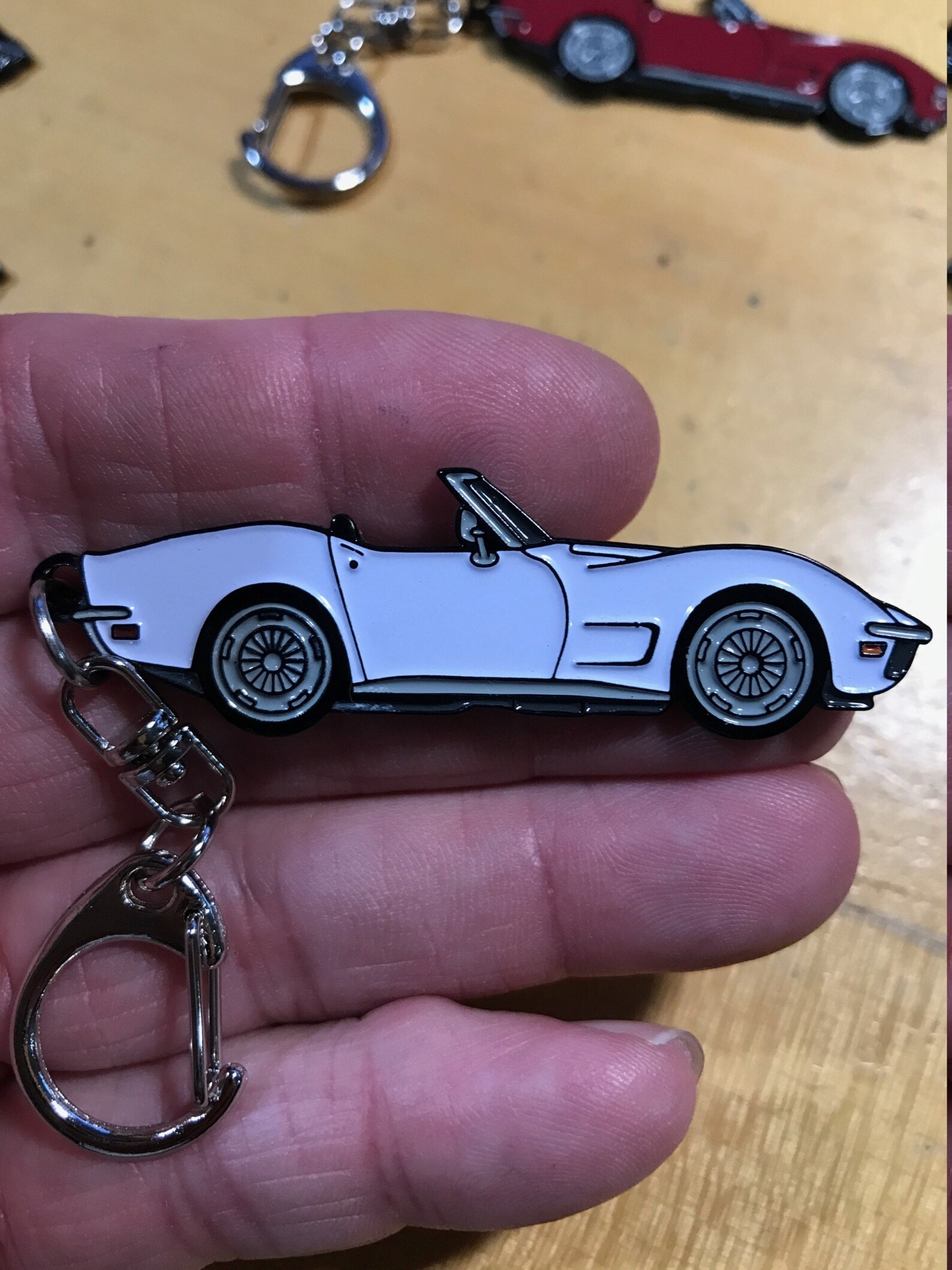 C3 corvette Baked Enamel Keychains stingray convertible 7 - Etsy