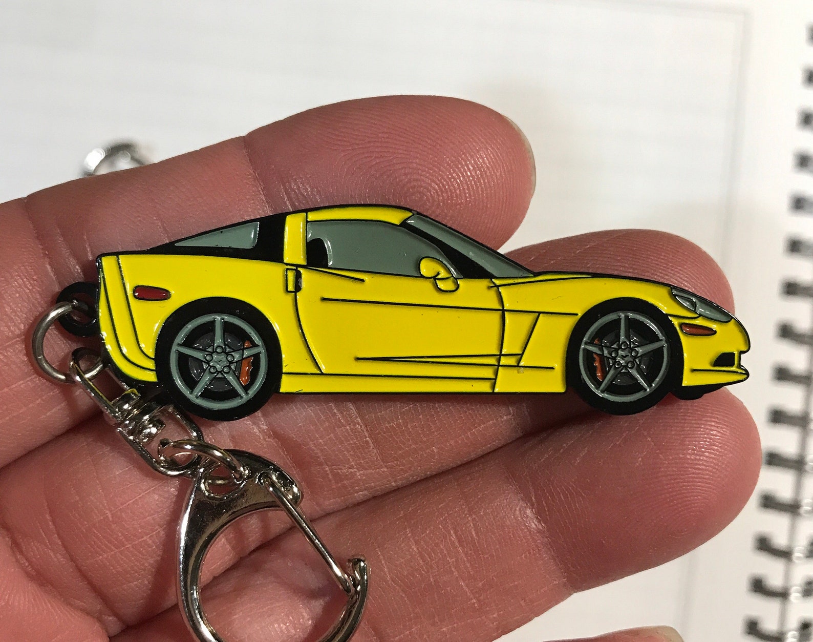 Corvette C6 Coupe Keychains 7 Colors Available Enamel on Metal - Etsy