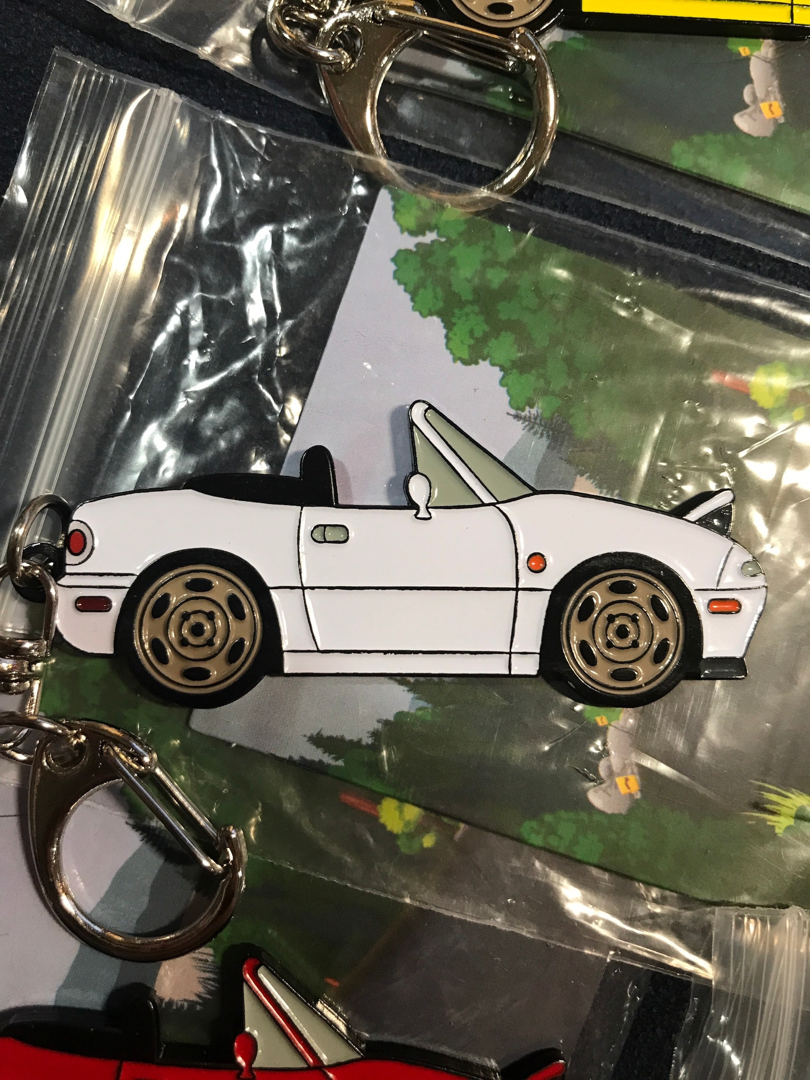 NA Mazda Miata Keychain WHITE MX5 Top Down Lights Up - Etsy UK