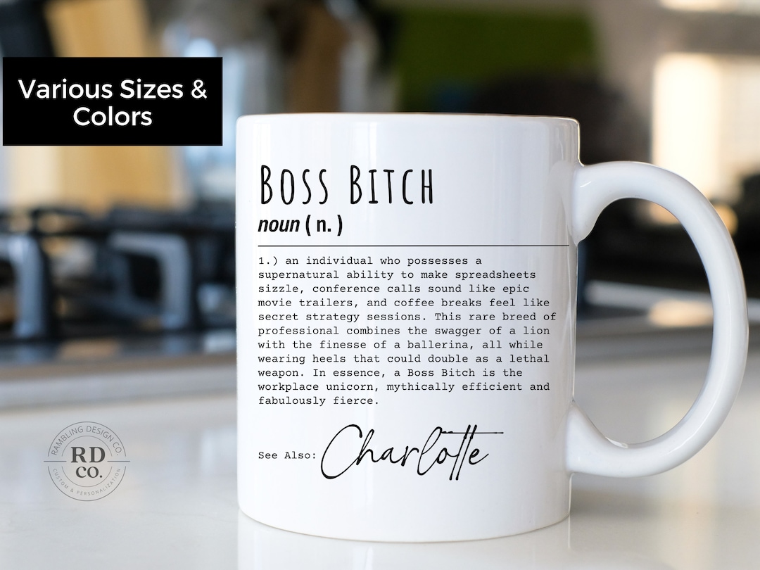Boss Bitch Mug Funny Boss Day Gift Gift for Boss Female Boss Bitch Gift ...